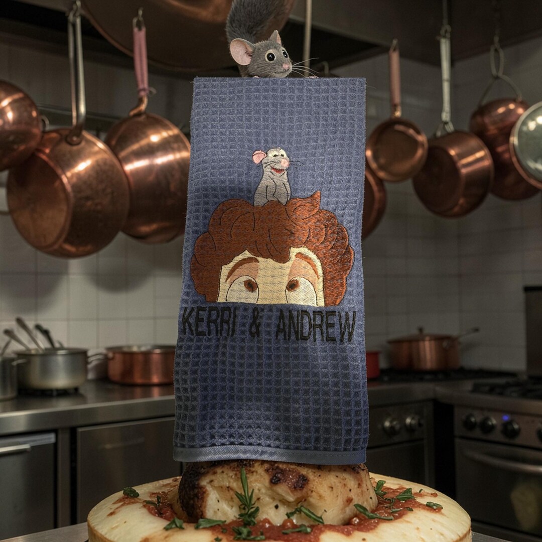 Remy and Linguini Hand Towel - Etsy