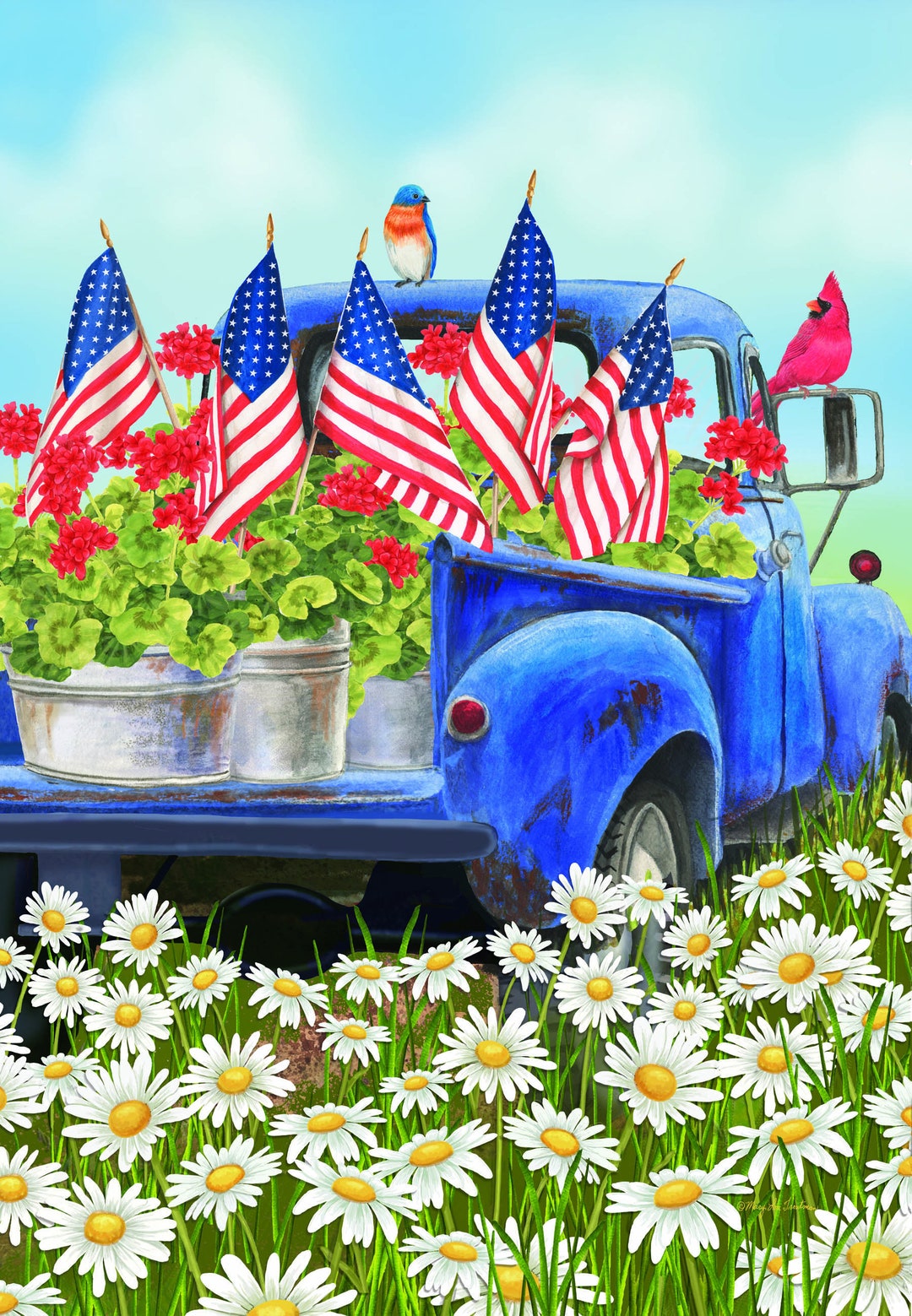 Patriotic Truck - Etsy