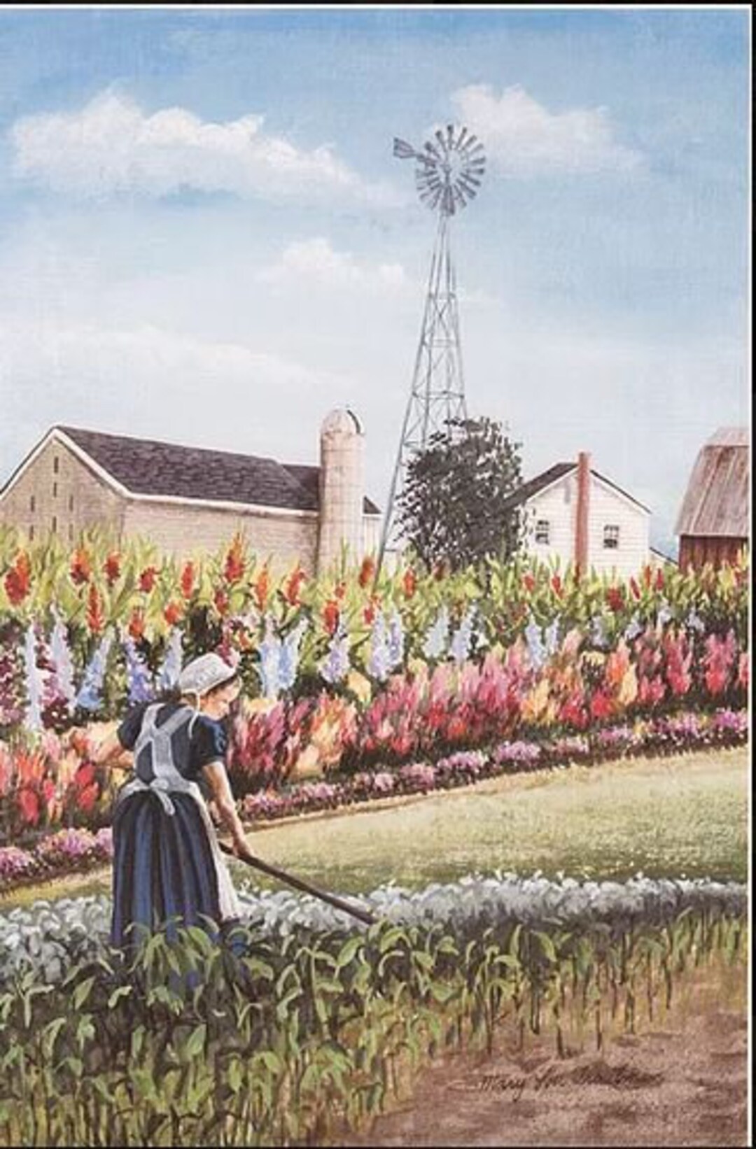 Hoe Hum, Amish Gardener Print. - Etsy