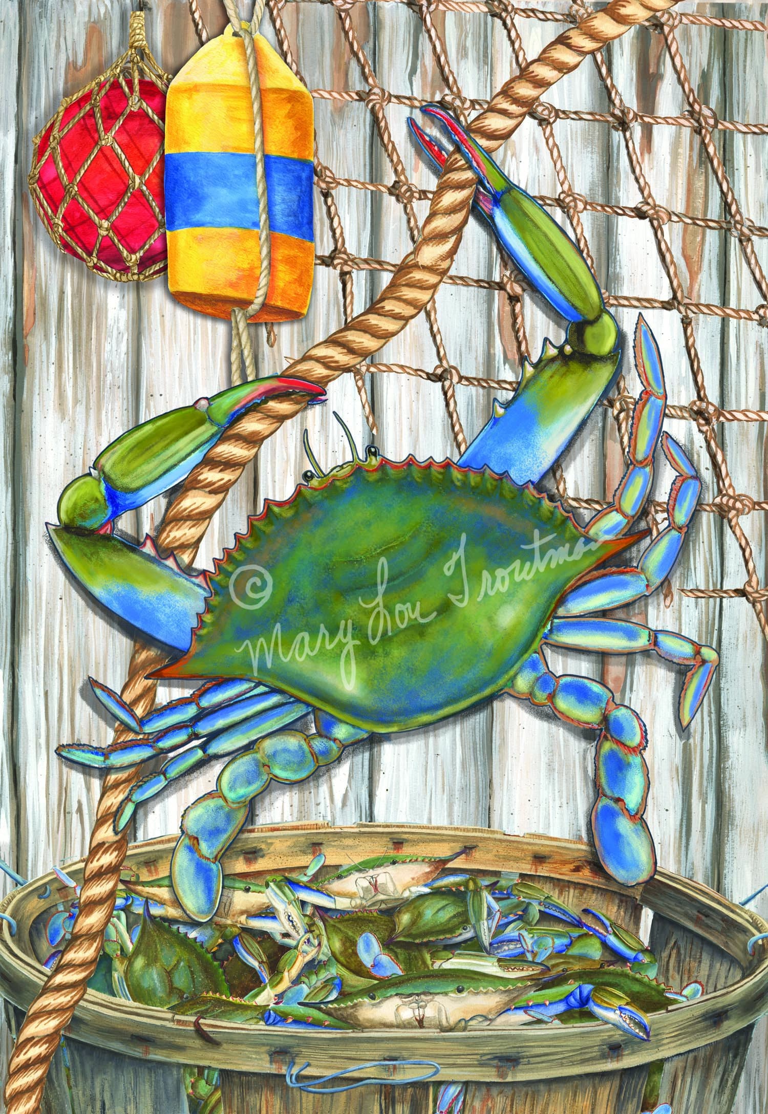 Blue Crab Garden Flag - Etsy