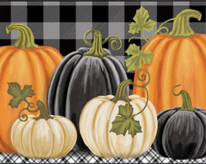 Checkered Pumpkins 1359 Mat - Etsy