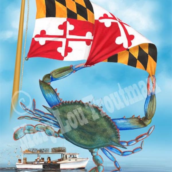 Crab Flag - Etsy