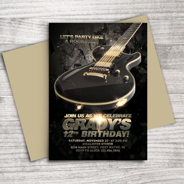 Music Invitation - Etsy