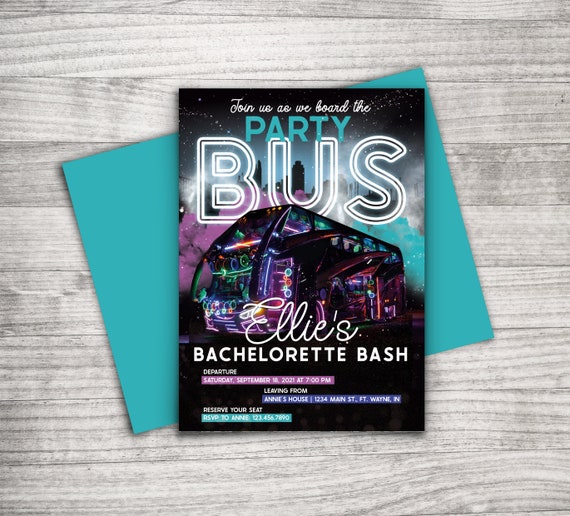 Party Bus Invitations