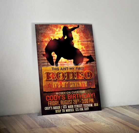 Rodeo Birthday Invitation - Etsy