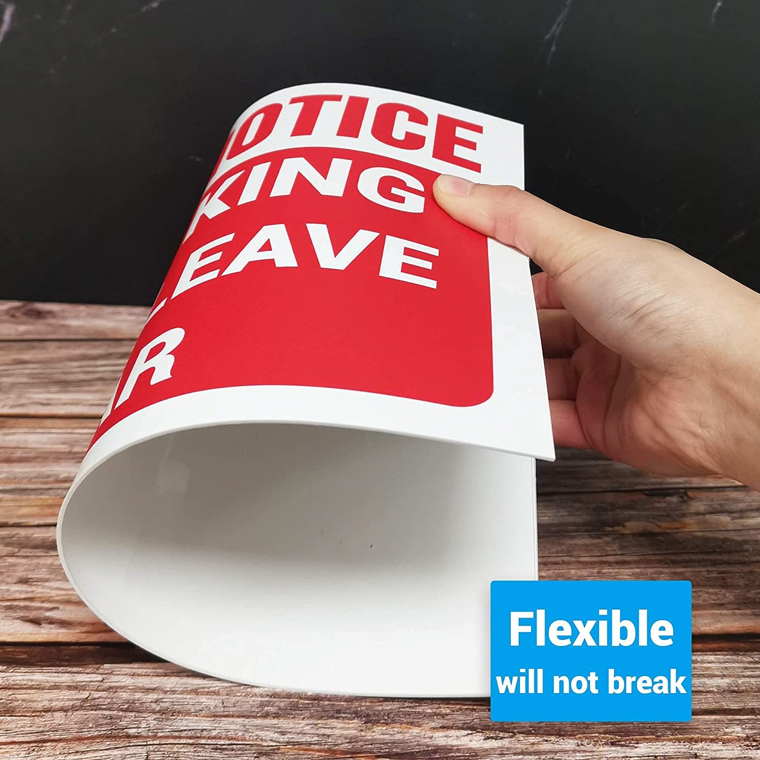 POLITE NOTICE and a Custom Printed Message, Warning Sign. Tough ...