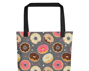 Donut tote bag | Etsy