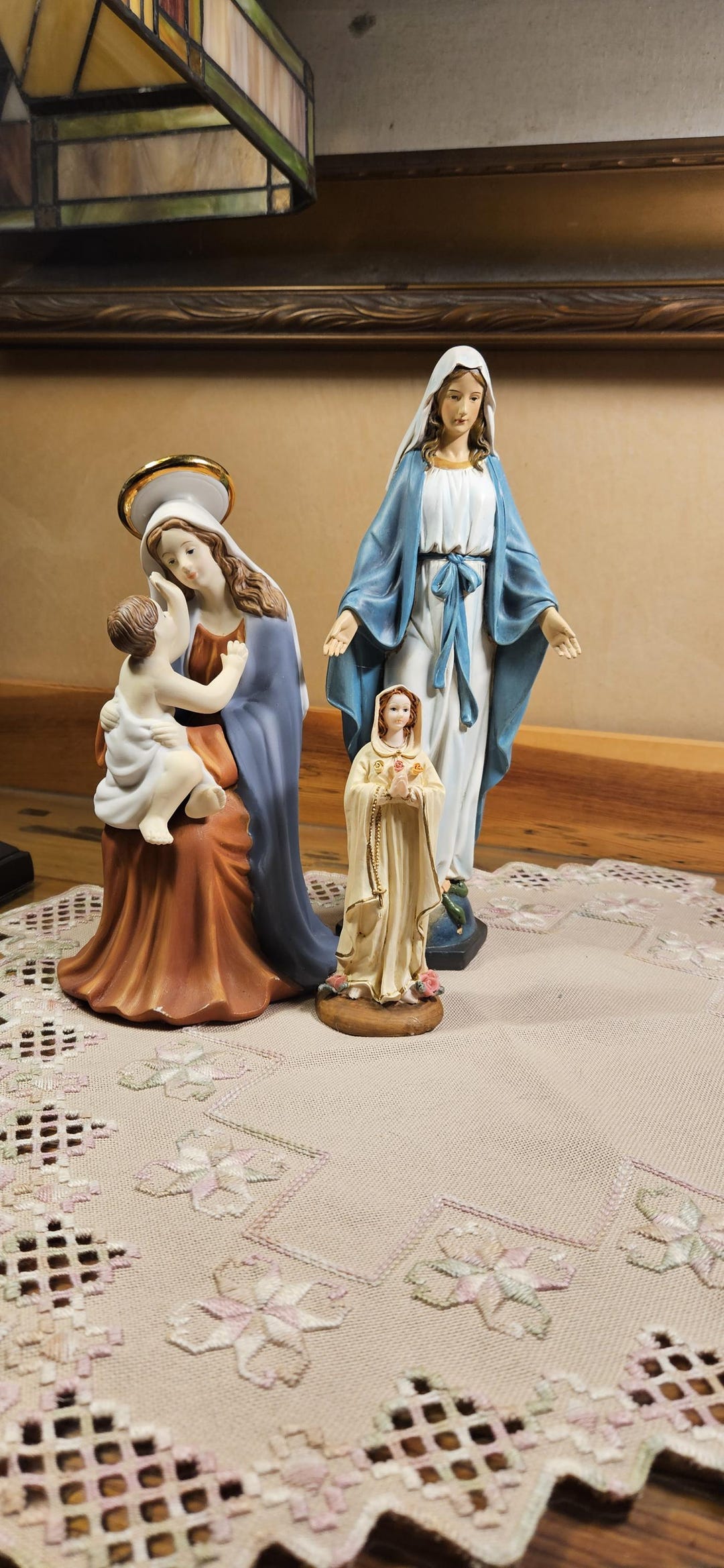 Three Virgin Mary's Statues, Blessed Mothers, Madonna, Immaculate ...