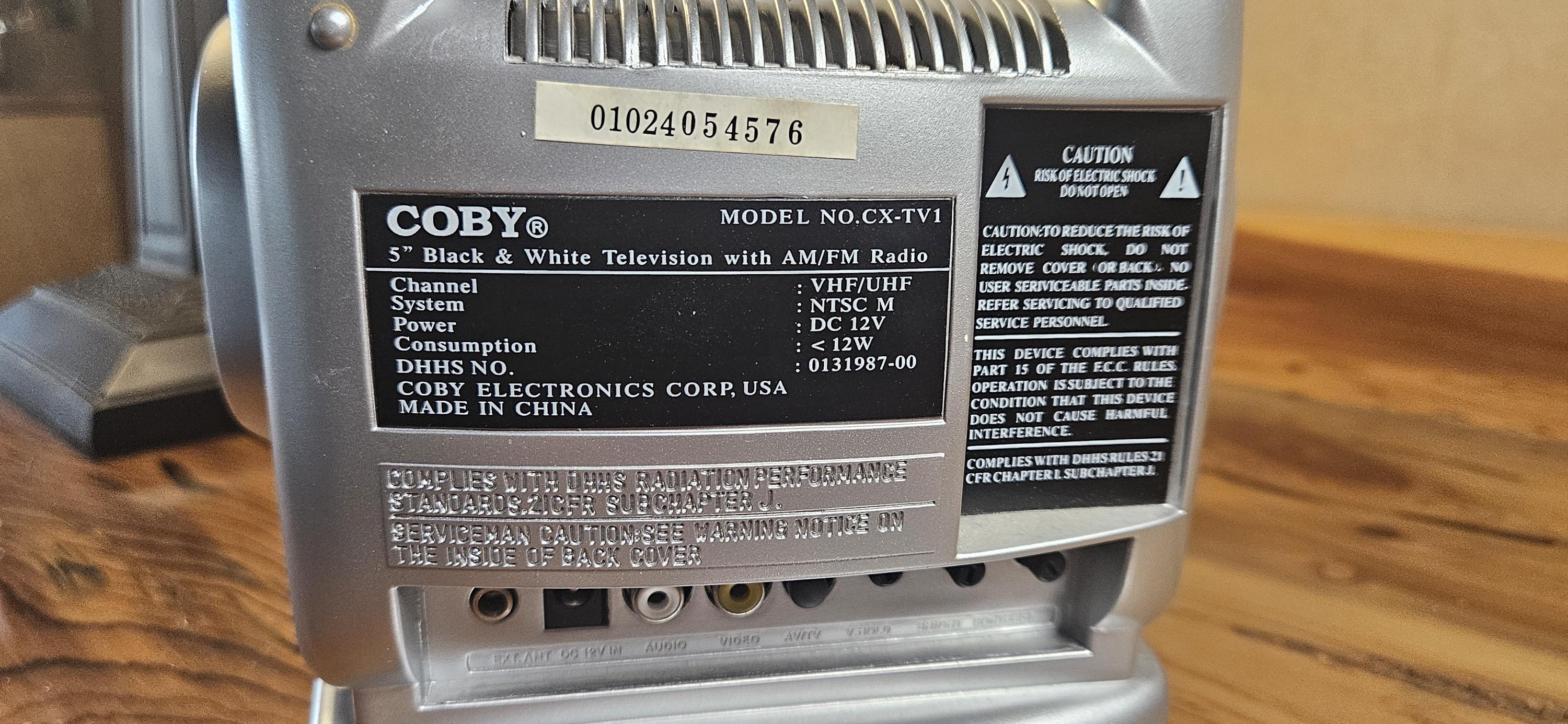 5-inch Screen Coby TV Plus AM/FM Radio~works~great Shape - Etsy