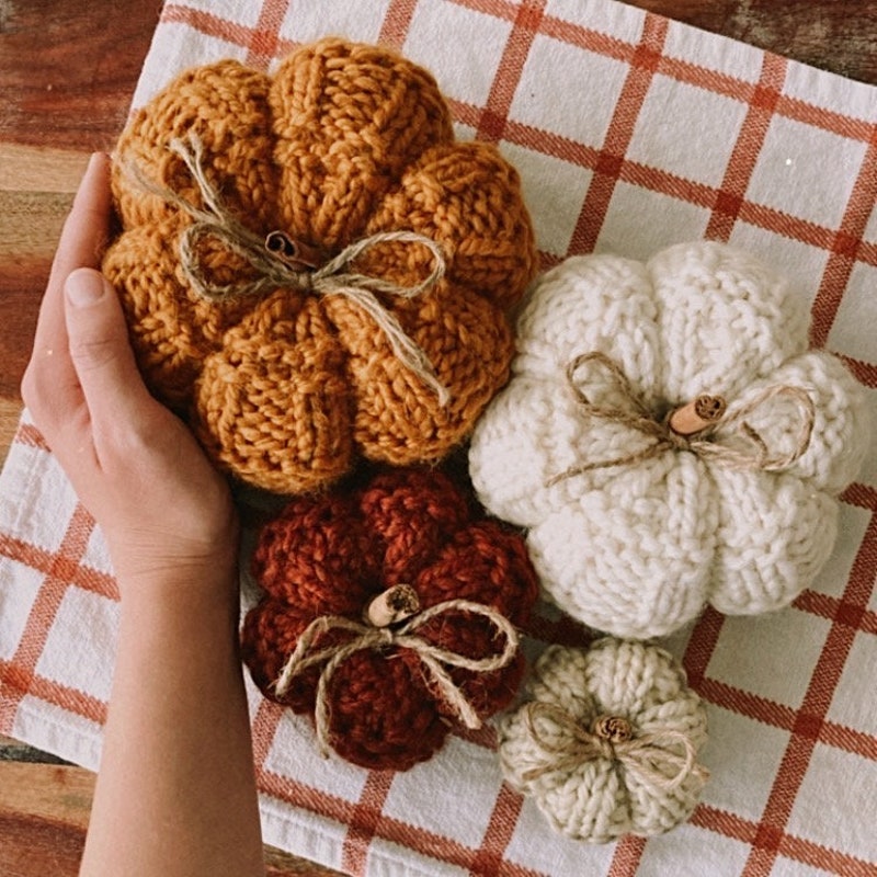 Chunky Yarn Pumpkin - Etsy