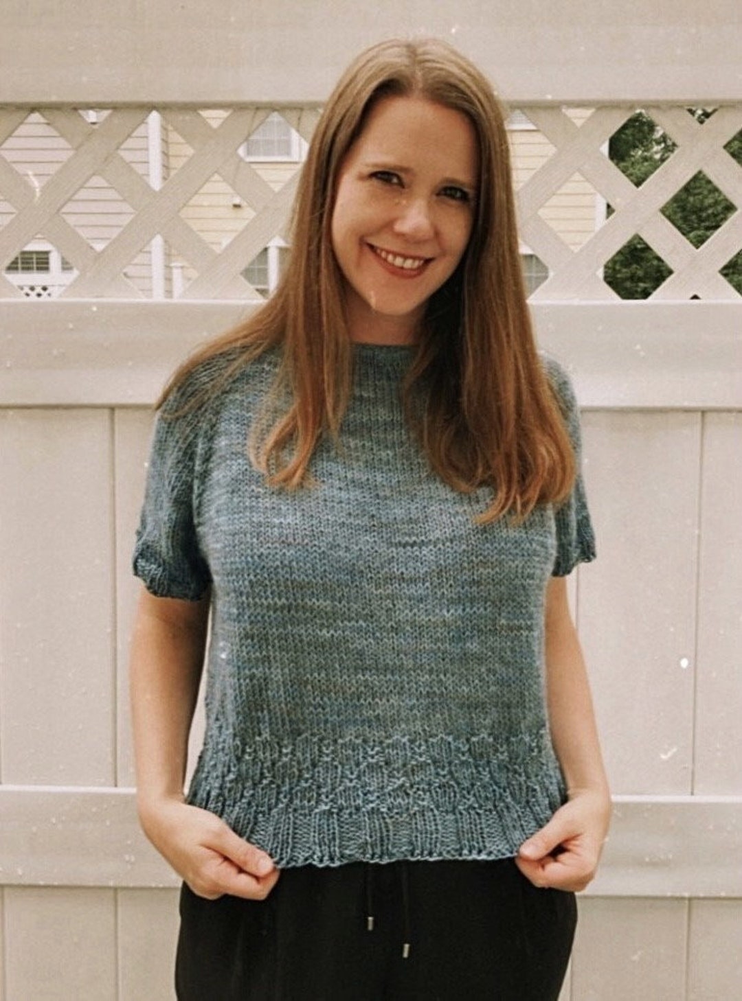 The Cameo Tee Knitting Pattern - Etsy