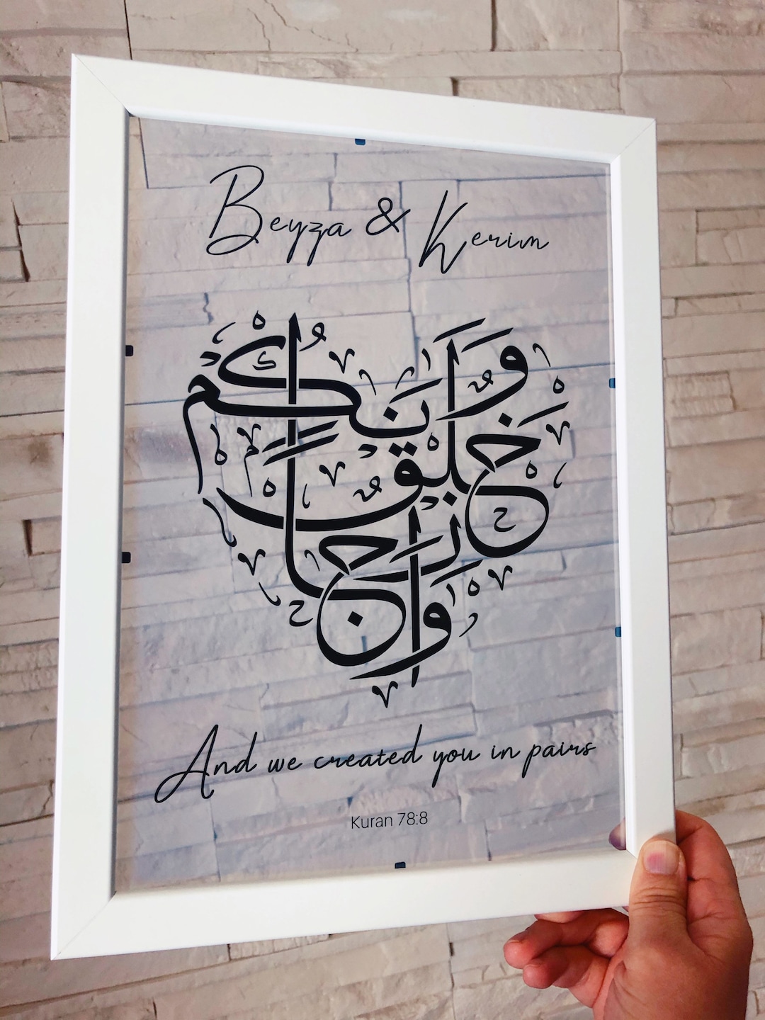 Islam, Wedding Poster, and We Created You in Pairs, Gift Idea ...