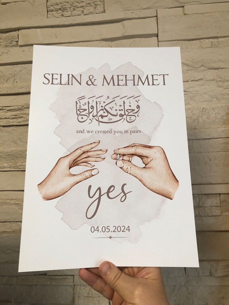 Islamic Poster, Islamic Wedding, Islamic Wall Art, Islamic Decoration ...