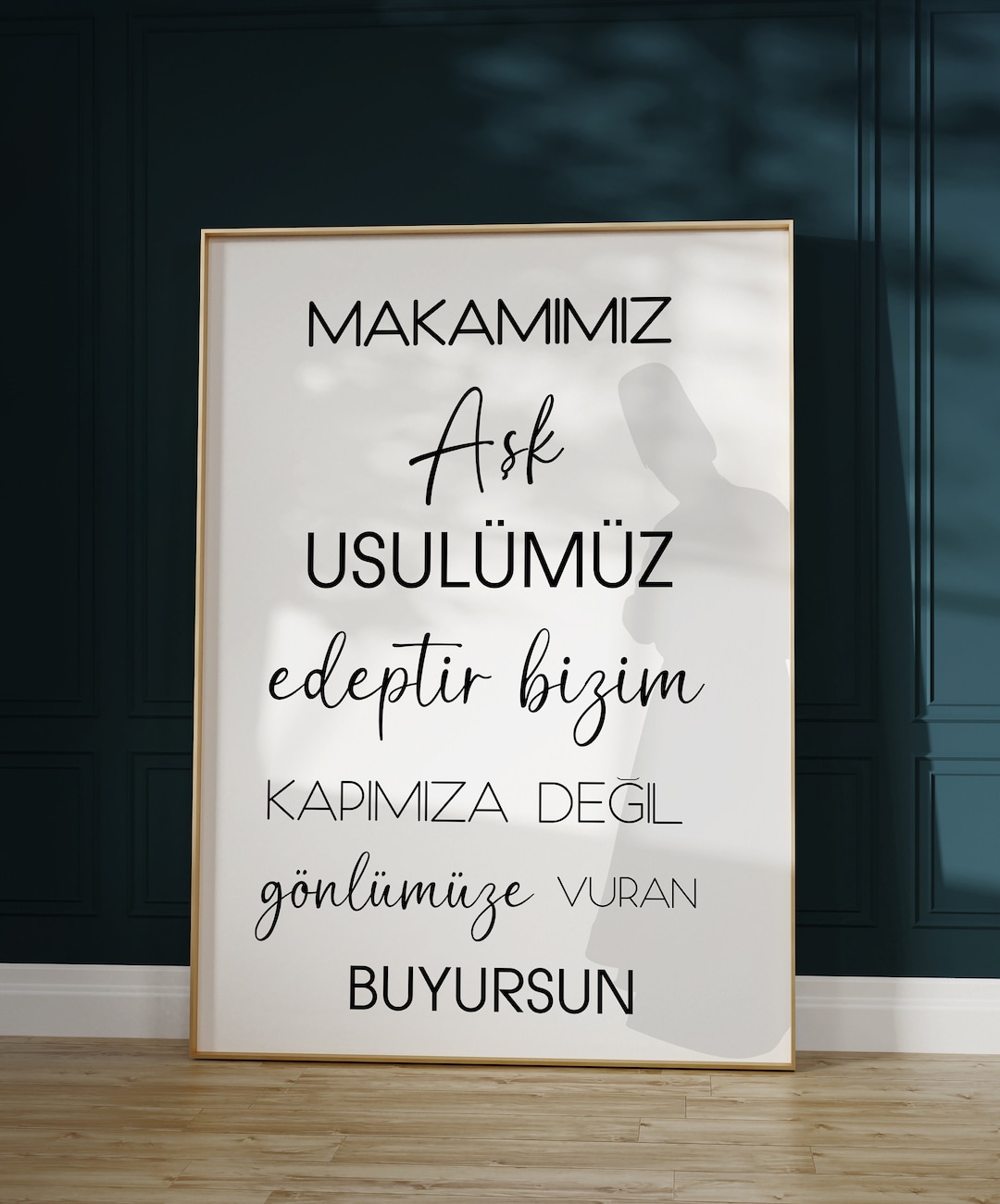 Islamic Wall Art, Islamic Posters, Islamic Decoration, Mevlana Posters ...