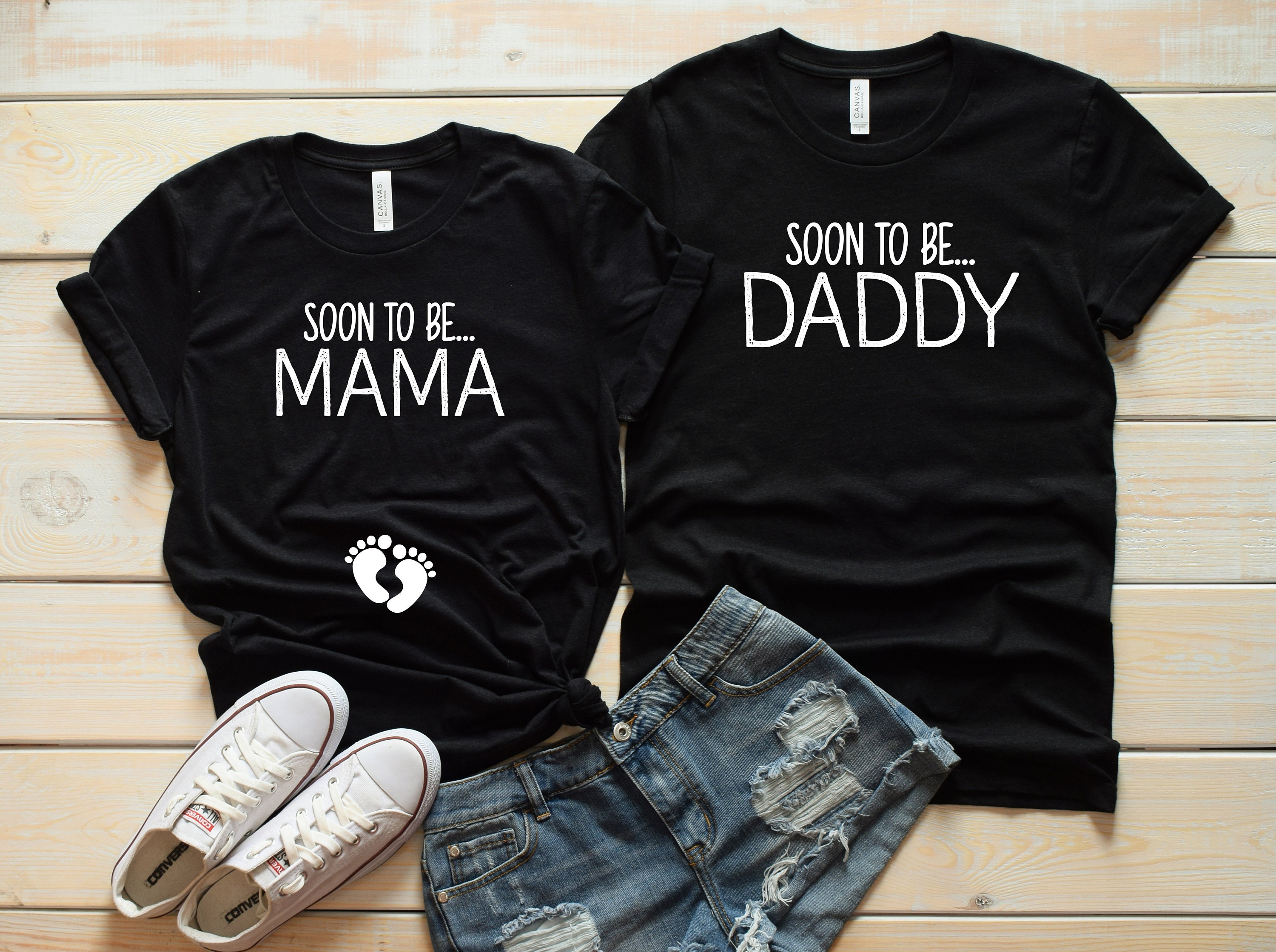 Pregnancy Announcement Shirt Mom And Dad Shirt Soon To Be Etsy