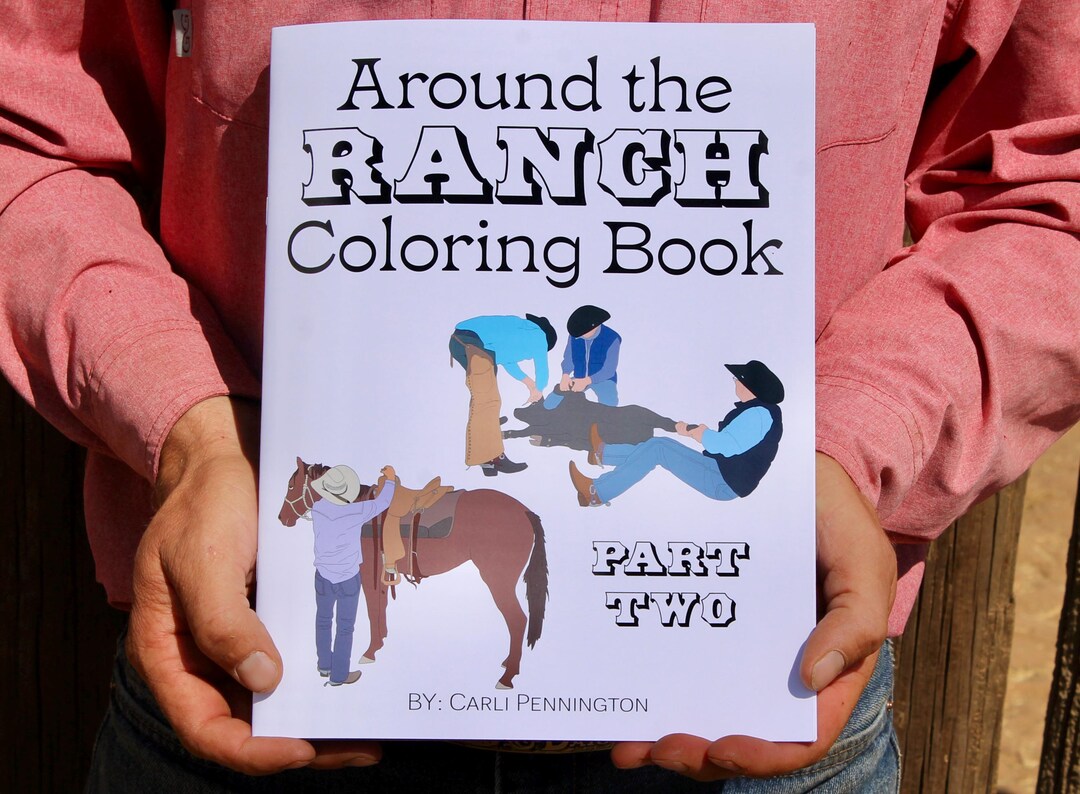 Around the Ranch Coloring Book (PART TWO) - Etsy