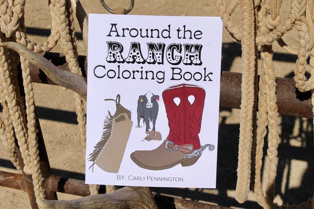 Around the Ranch Coloring Book - Etsy