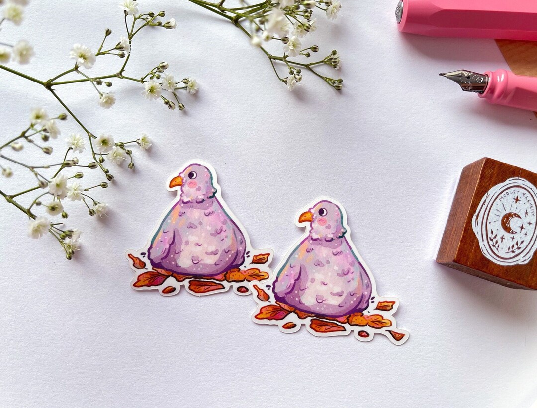 Cute Doves Vinyl Journal Stickers - Etsy