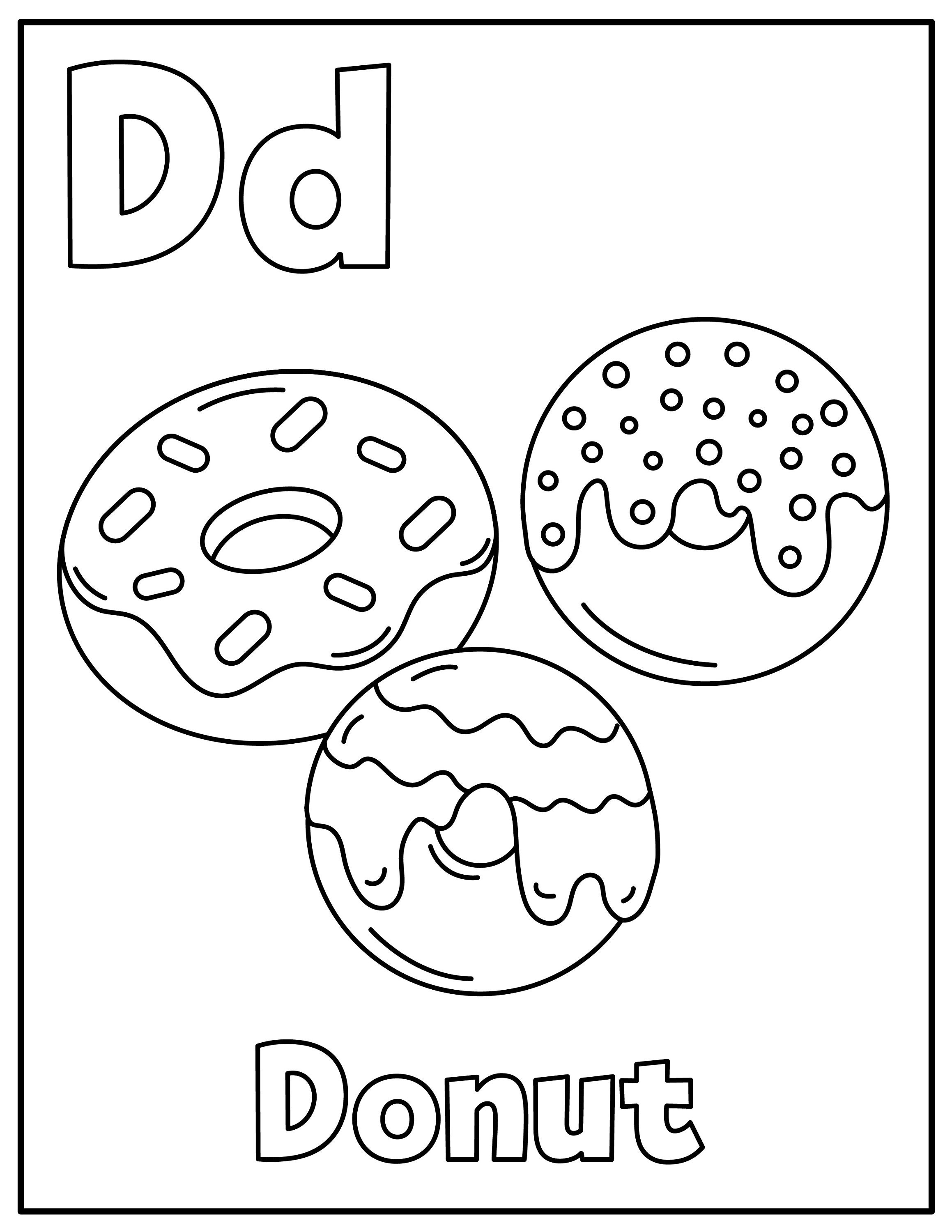 ABC Coloring Pages - Etsy