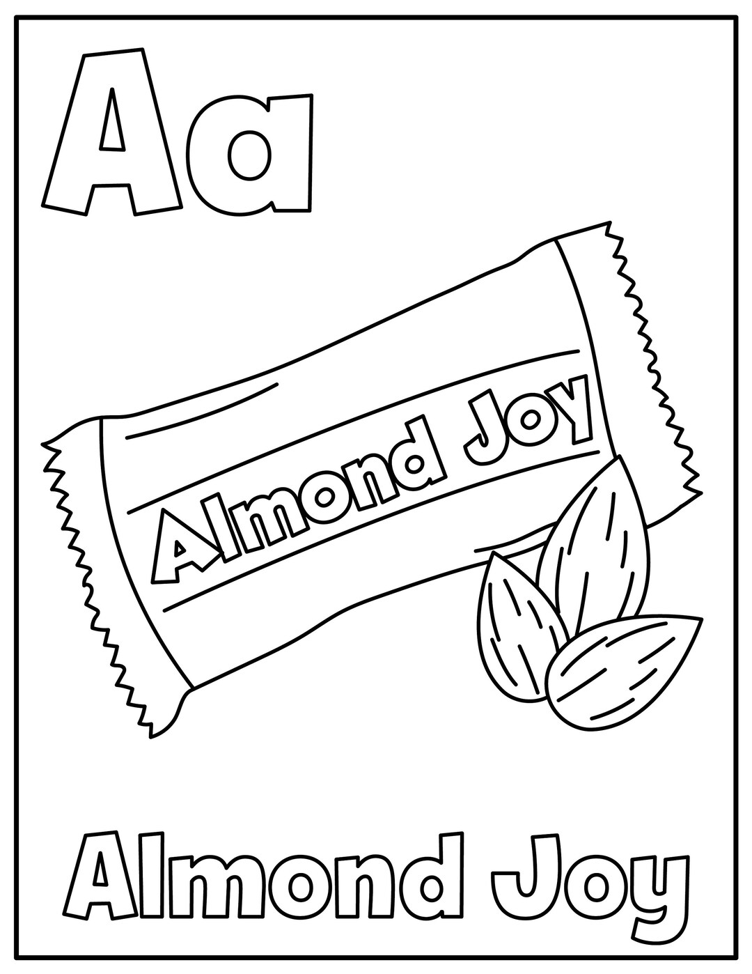 ABC Coloring Pages - Etsy