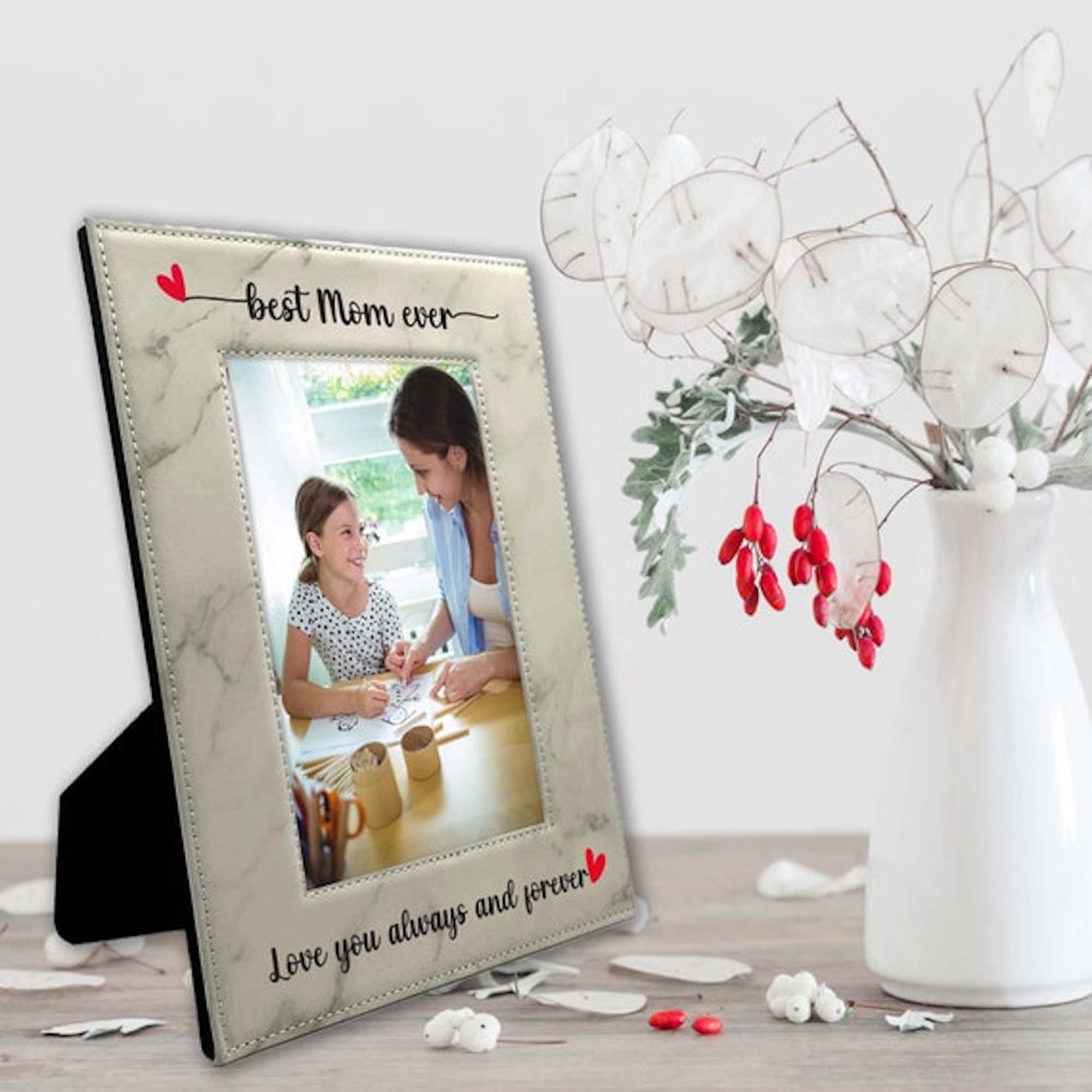 Best Mom Ever Photo Frame, Personalized Mom Picture Frame, Custom Gift ...