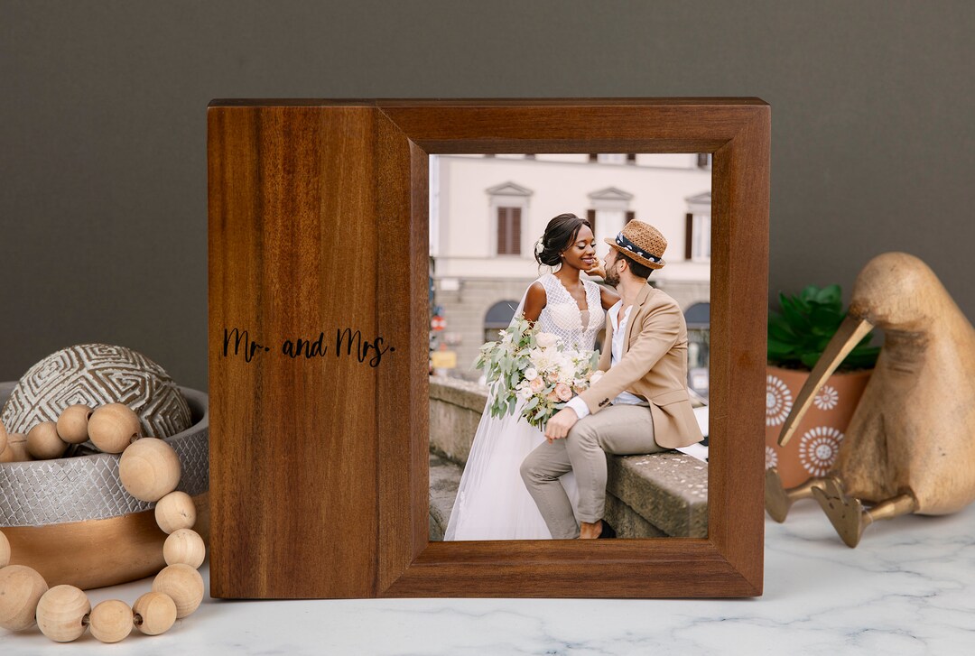 Personalized Wedding Photo Frame 5x7, Wedding Gifts for Parents From ...