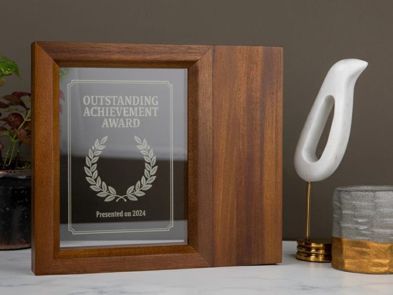 Custom Award Plaque Engraved Recognition Gift Personalized Achievement ...