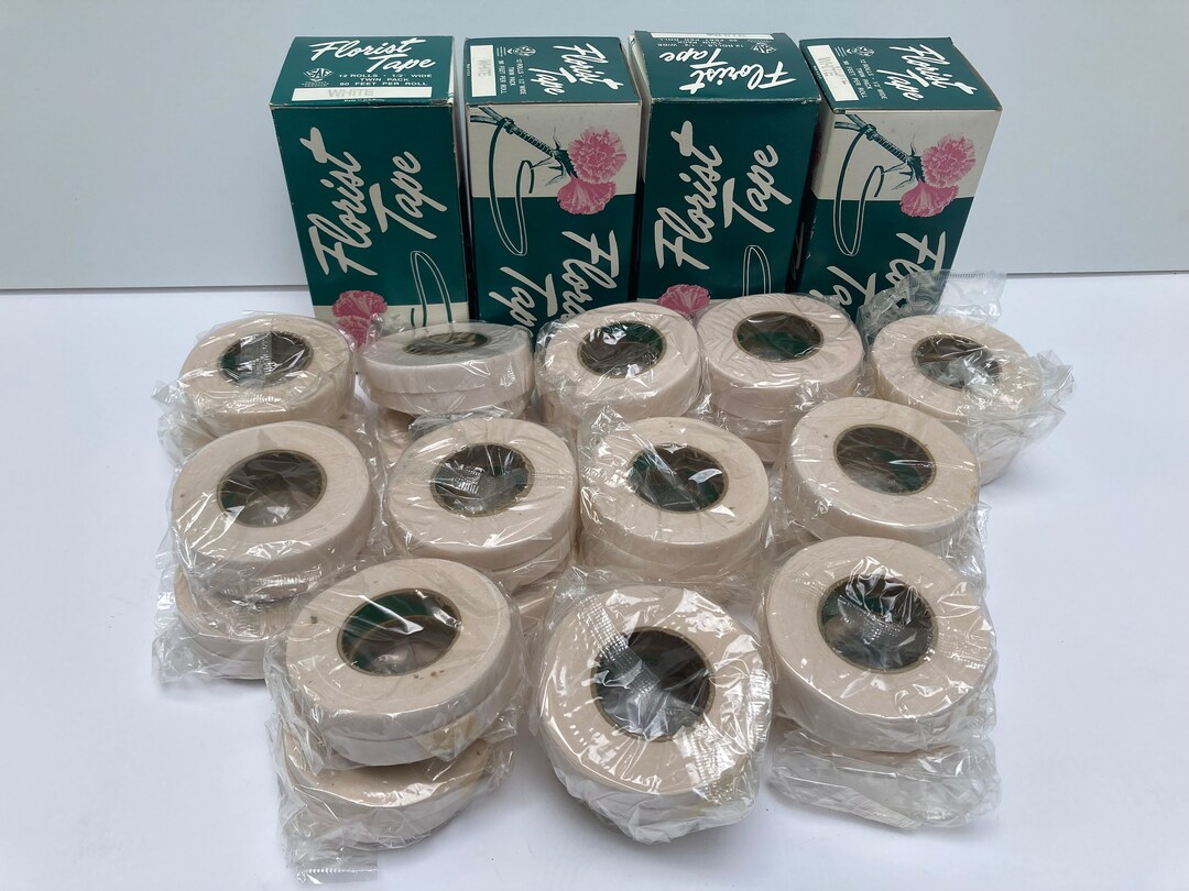 48 Rolls White Florist Floral Stem Tape SAF LOT of 4 BOXES - Etsy