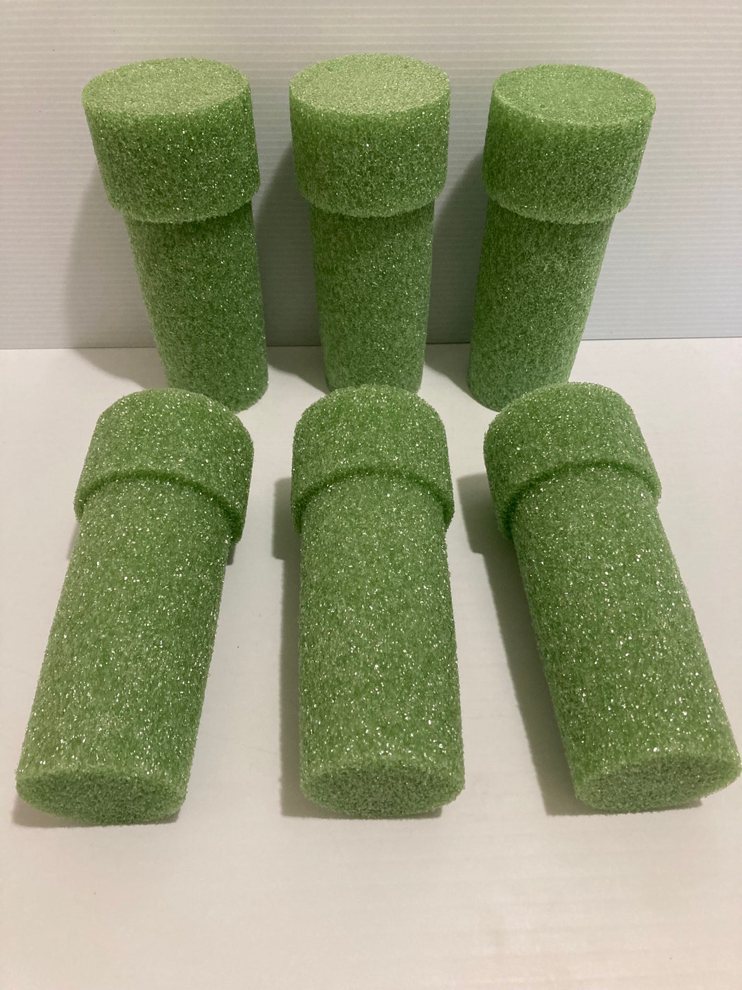 Lot of 6 Floracraft Styrofoam 8" Memorial Grave Vase Cone Urn Inserts ...