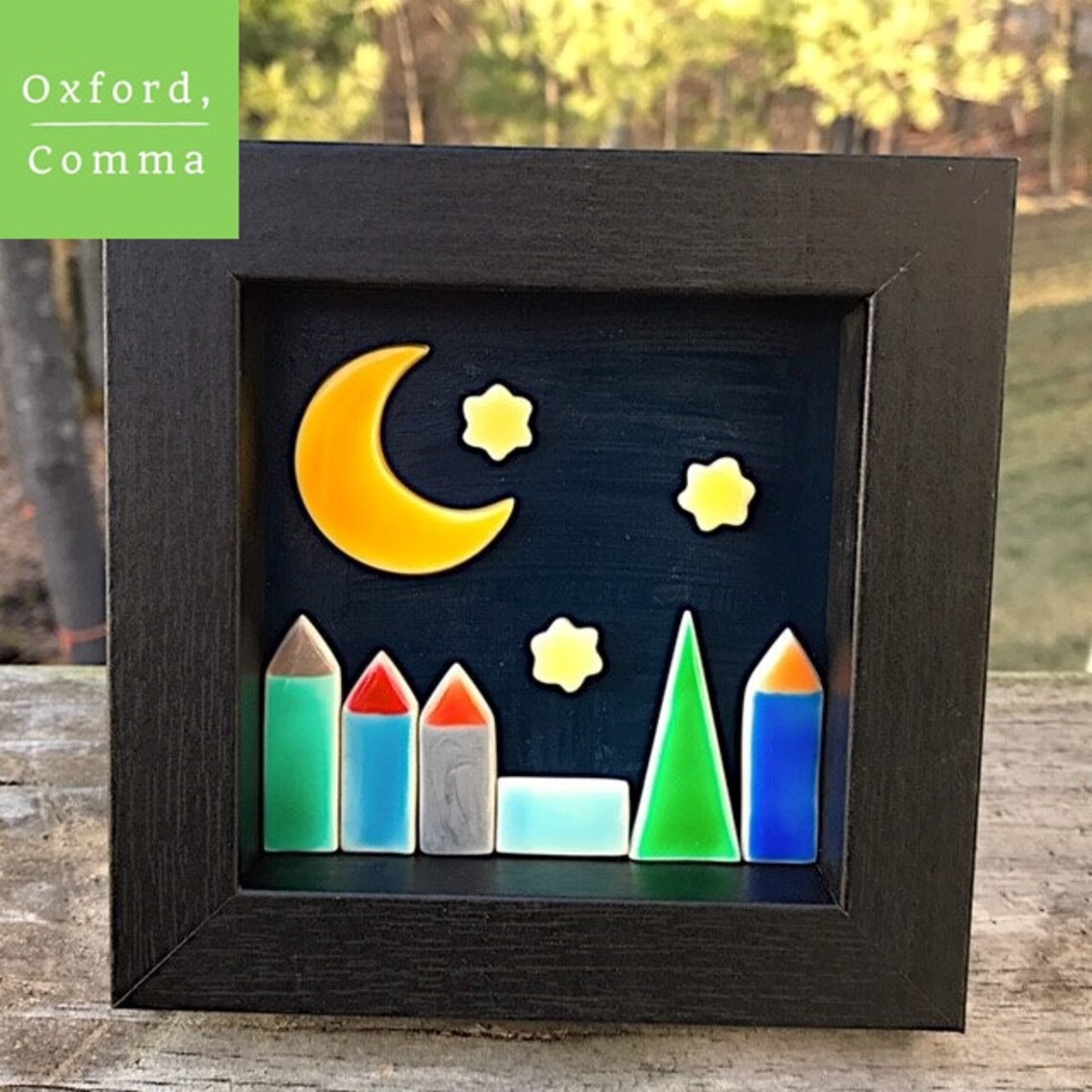 Framed Tiny House Art Framed Clay Art | Etsy