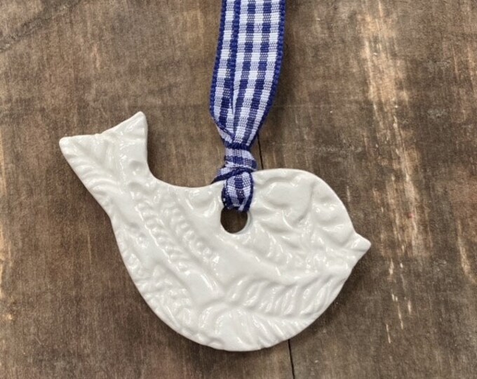 Bird Ornament, Bird Gift, Bird Decor, Spring Ornament, Clay Bird, Clay ...