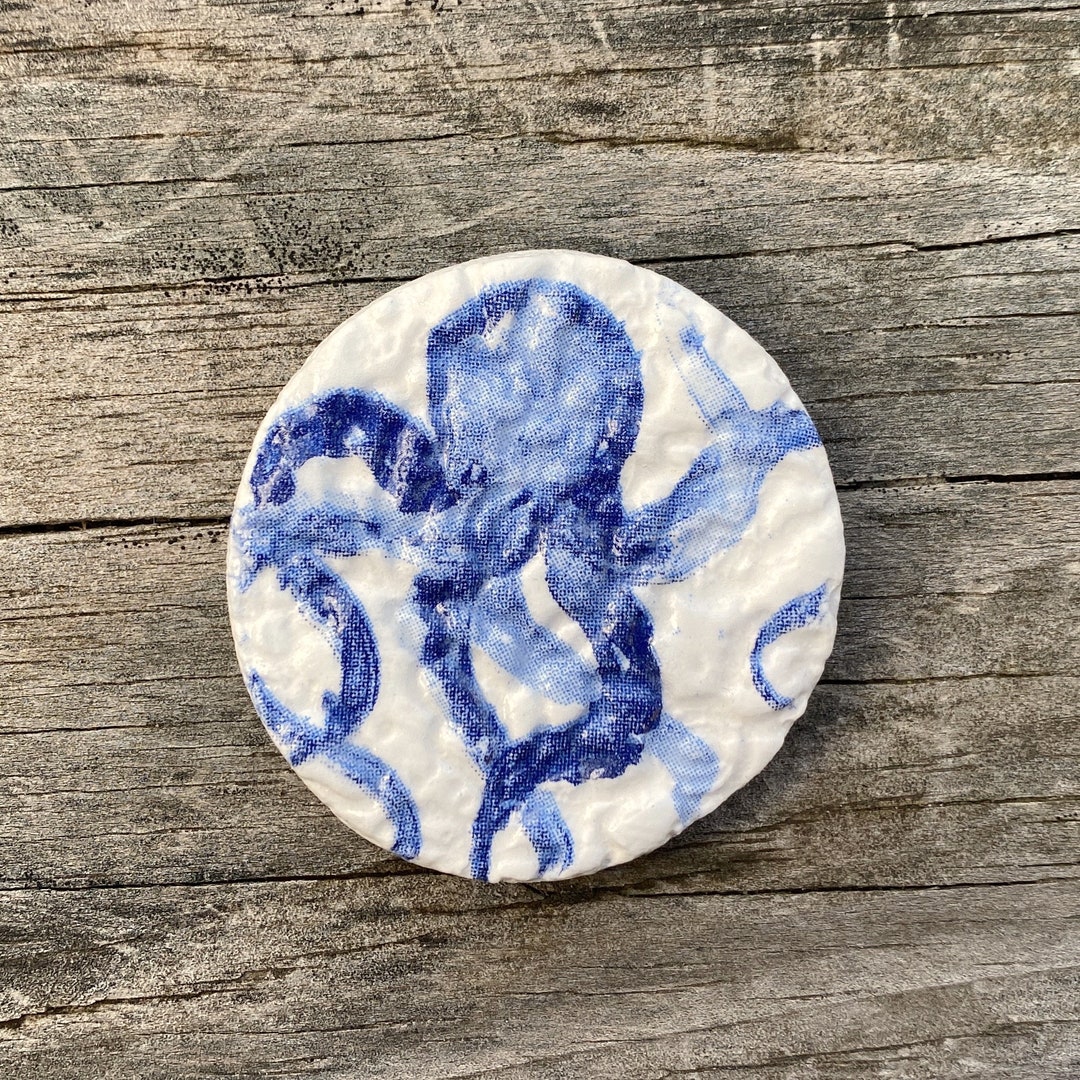 Octopus Magnet, Fridge Magnet, Octopus Gift, Beach Magnet, Clay Magnet ...