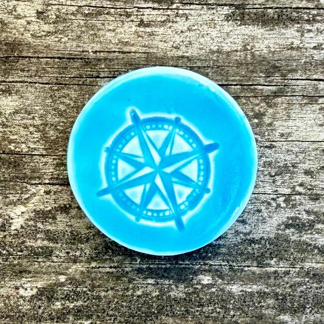 Compass Magnet, Fridge Magnet, Sailor Gift, Clay Magnet, Nautical Decor ...