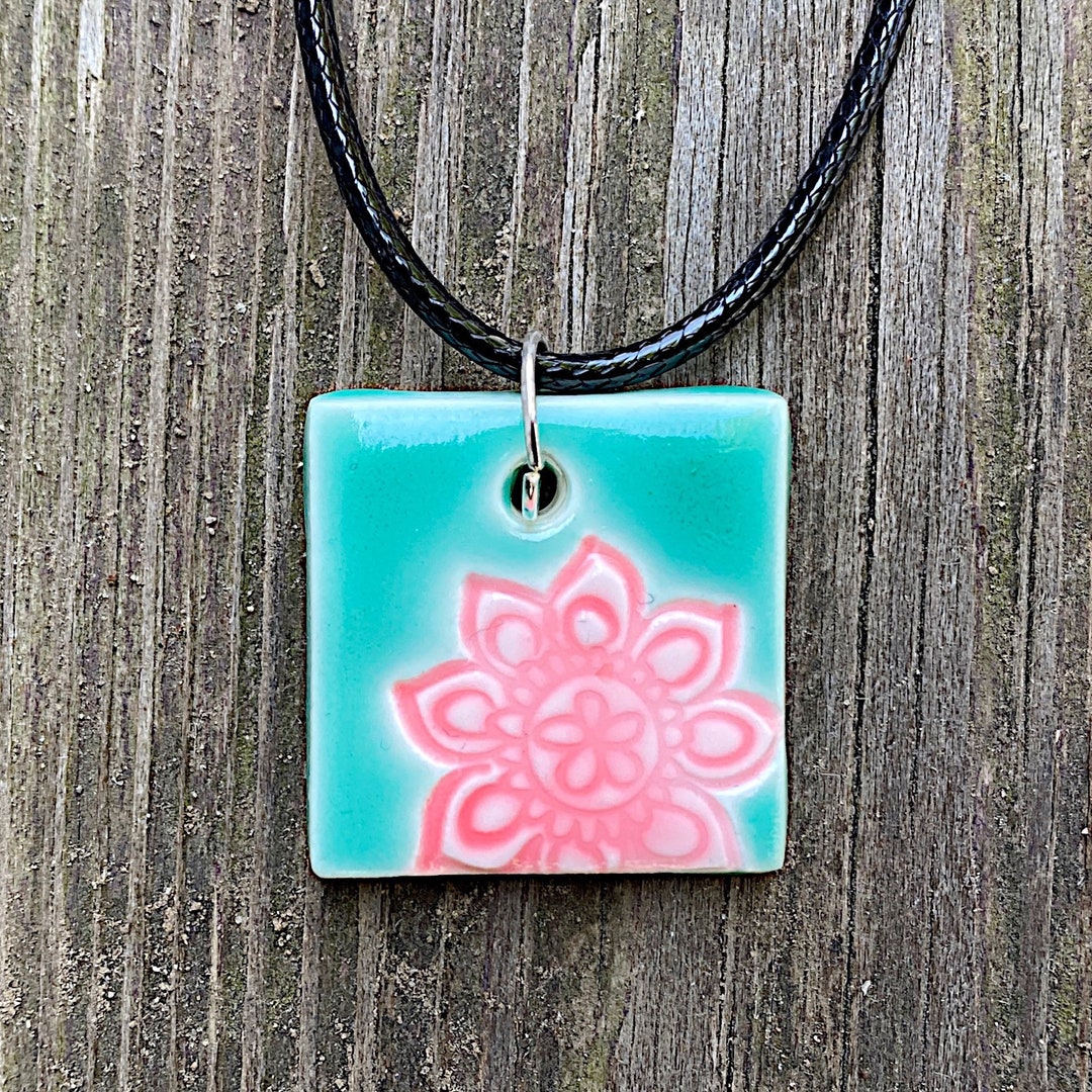 Flower Pendant, Flower Charm, Flower Necklace, Boho Necklace, Boho ...