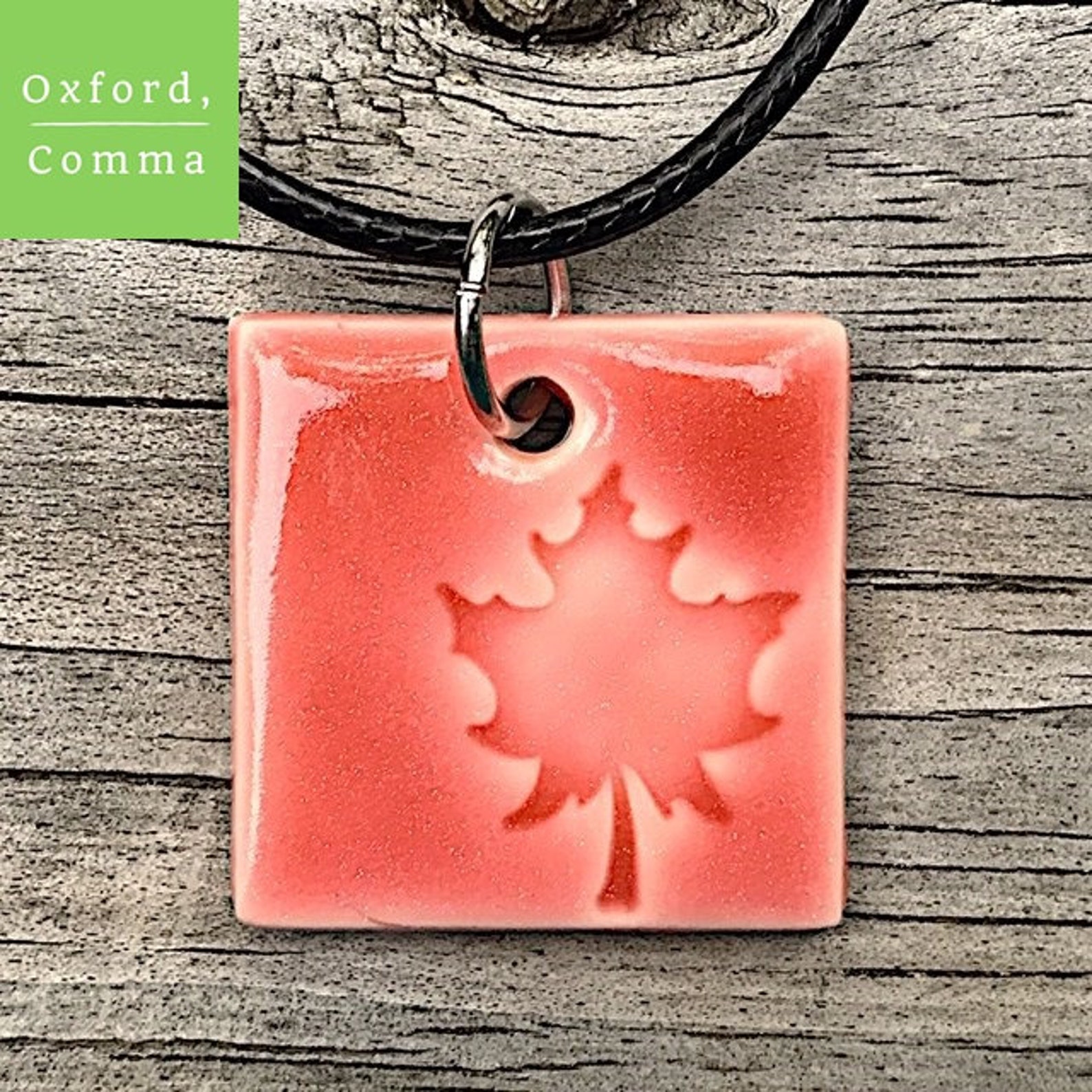 Leaf Pendant Maple Leaf Charm Maple Leaf Necklace Fall - Etsy