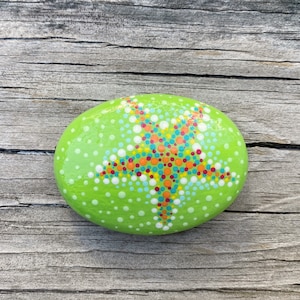 Painted Rock, Starfish Rock, Starfish Gift, Beach House Decor - Etsy