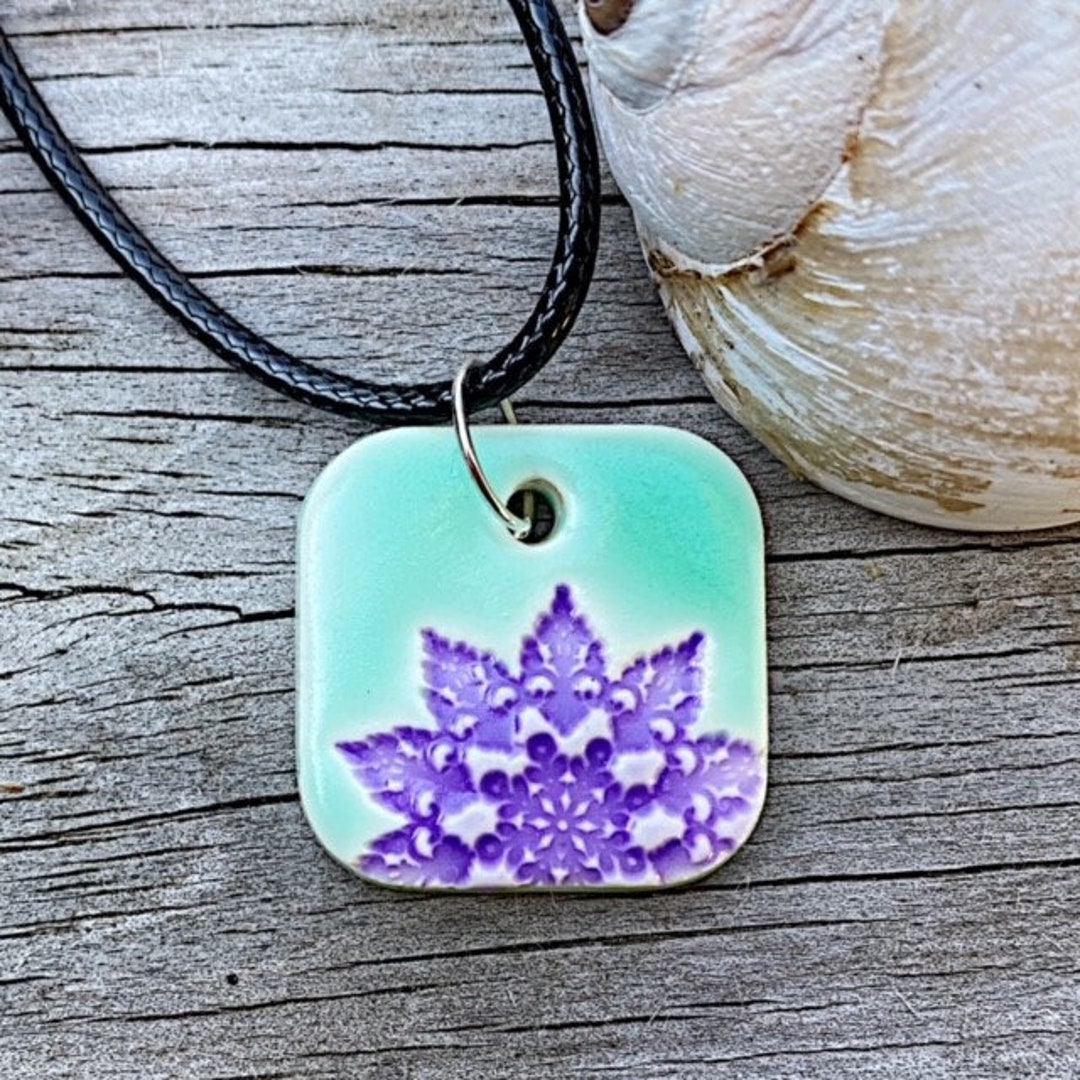 Flower Pendant, Boho Necklace, Flower Charm, Flower Necklace, Boho ...