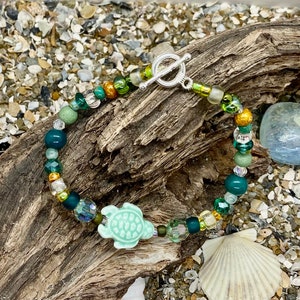 Sea Turtle Bracelet, Sea Turtle Jewelry, Beach Bracelet, Friendship ...