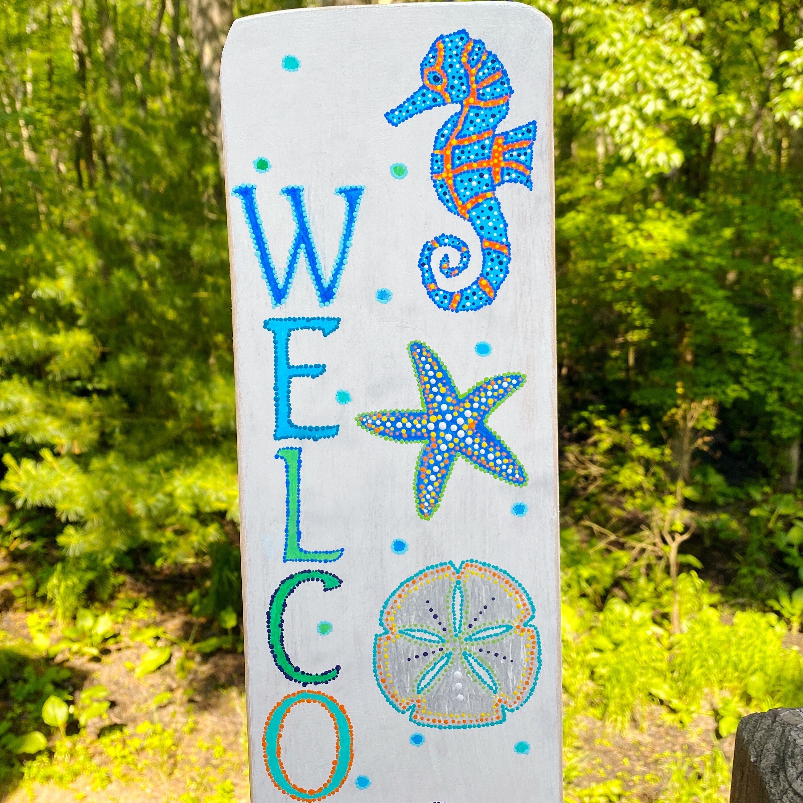 Hand Painted Welcome Sign, Beach House Sign, Reclaimed Shingle - Etsy