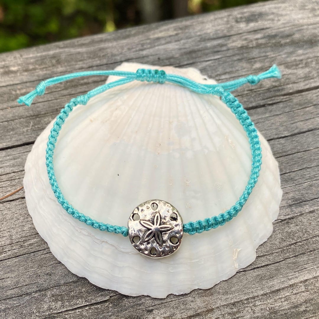 Sand Dollar Bracelet, Sand Dollar Jewelry, Beach Bracelet, Adjustable ...