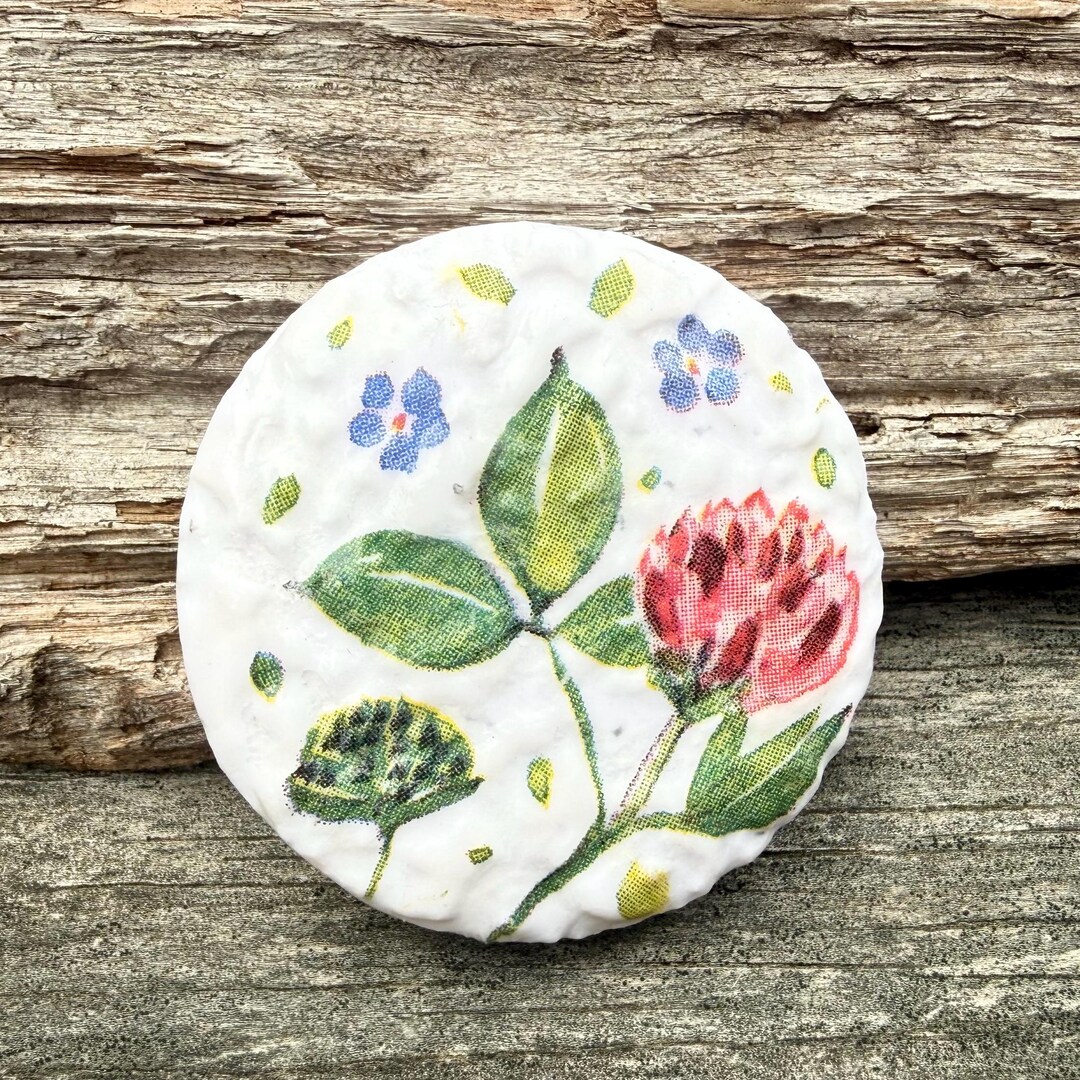 Flower Magnet, Flower Gift, Fridge Magnet, Clay Magnet - Etsy