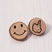 Smile Pin,fun Pins,wood Pin,wood Brooch,wooden Pin,wood Pins,vintage ...
