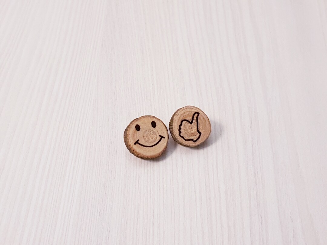 Smile Pin,fun Pins,wood Pin,wood Brooch,wooden Pin,wood Pins,vintage ...