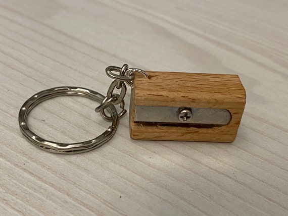 Sharpener Keychain wooden Pencils Sharpener personalised Pencil Sharpener custom Sharpener engraved Sharpener wooden Single Hole Sharpener Etsy UK