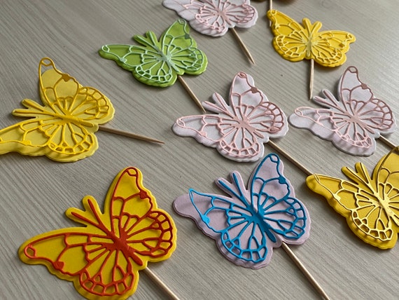 Butterfly sticksSet of 10 Wooden SticksFun SticksFood | Etsy