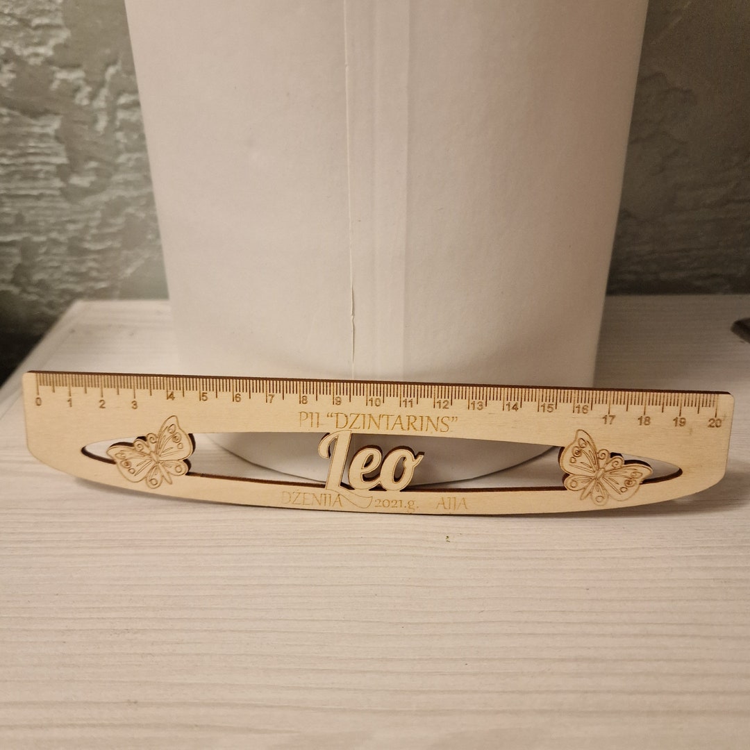 School Personalized Ruler With Name, Custom Ruler, Engraved Ruler ...