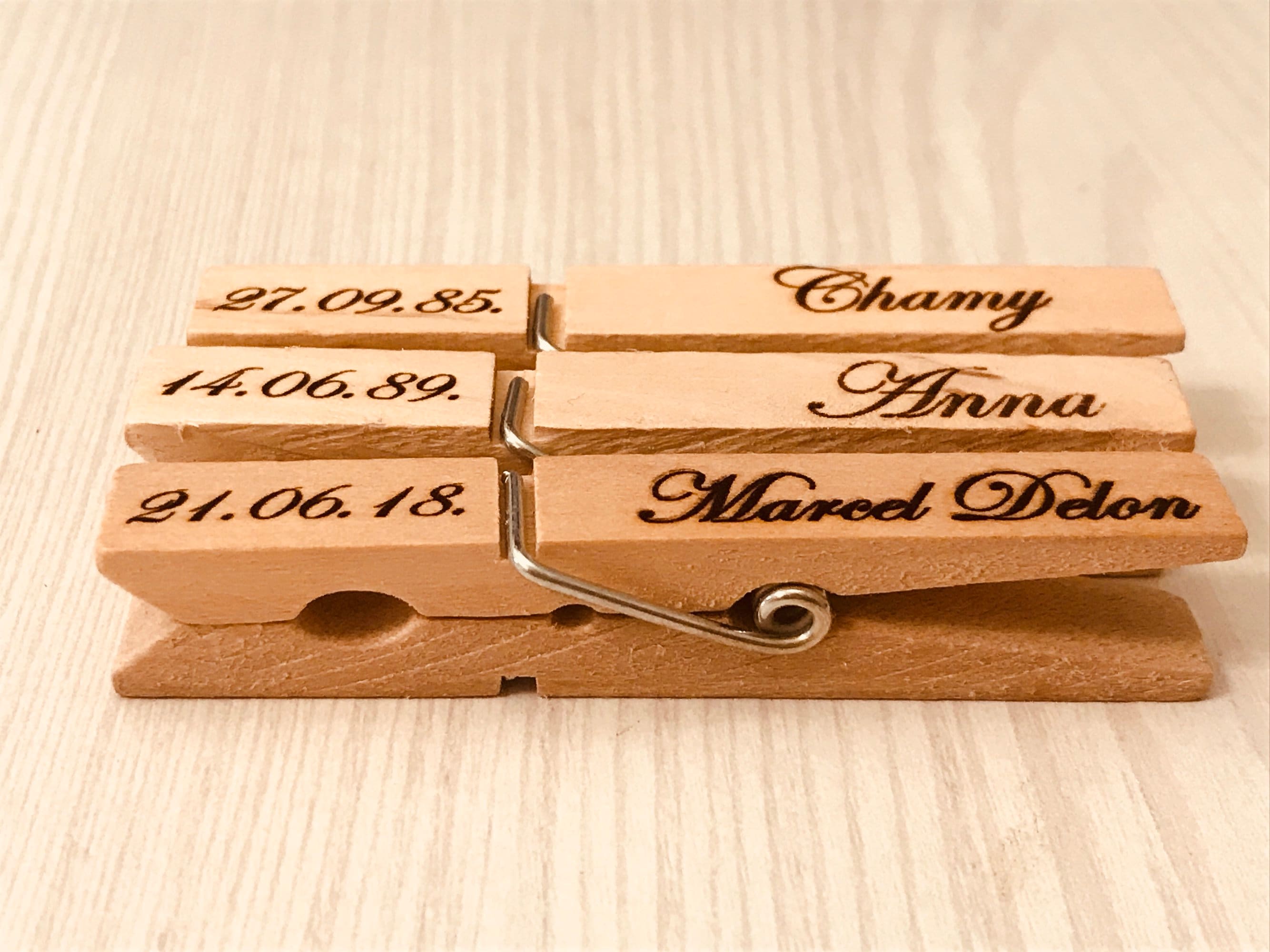 Clothespin Name Tags
