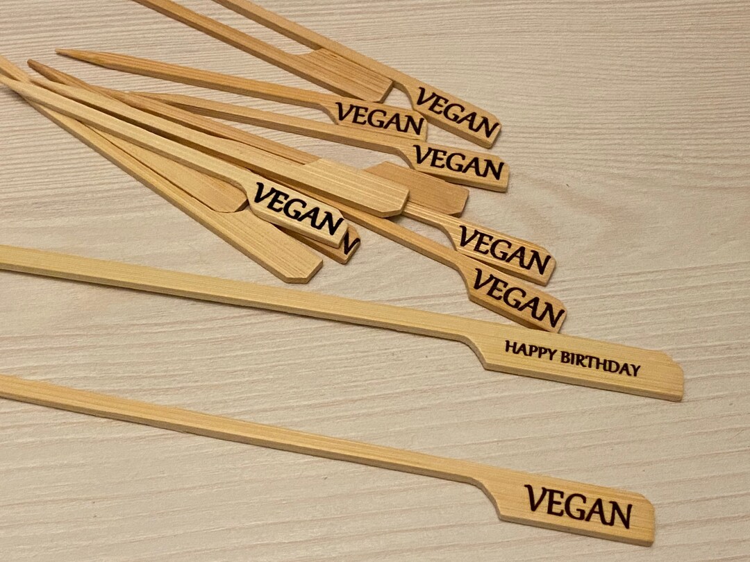 Long Sticks,set of 10 Wooden Sticks,funny Sticks,food Pins,vegan Gift ...