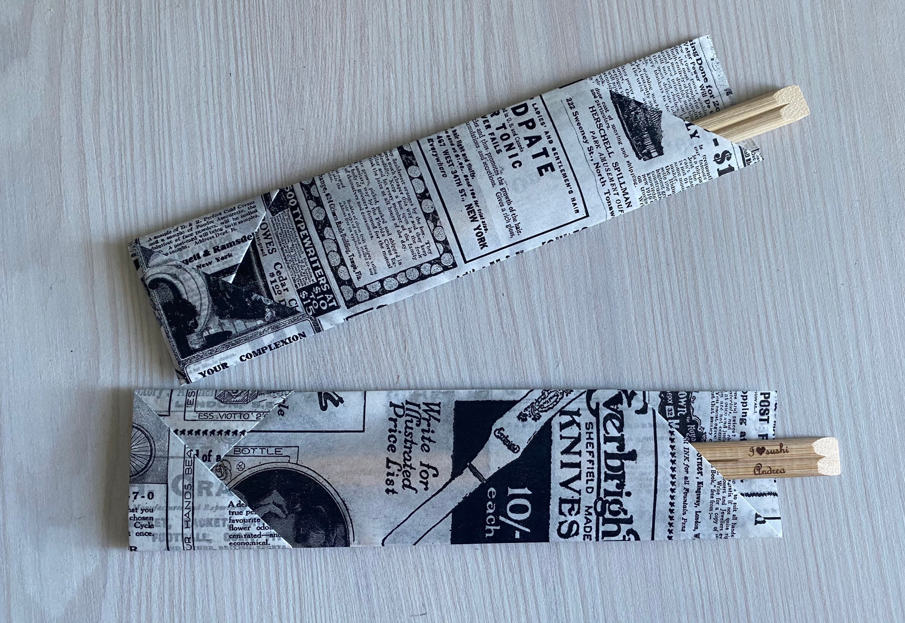 Chop Stick Newspaper Holderpersonalized Chop Stickperfect - Etsy UK