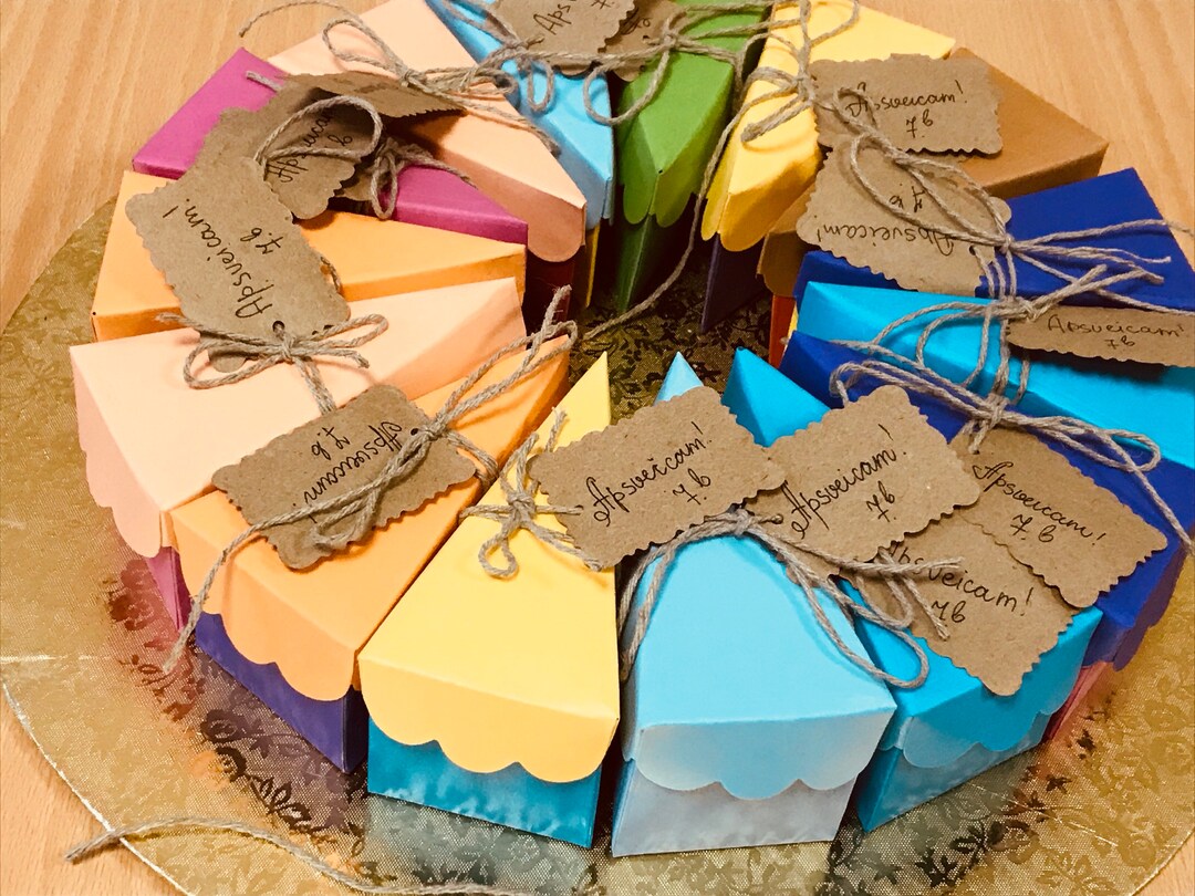 Party Paper Supplies,box Template,favor Box,paper Cake Box,party Favors ...